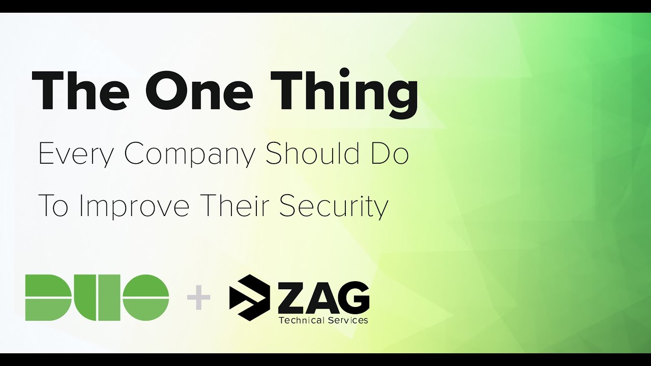 Cisco Duo + ZAG Technical Services - YouTube