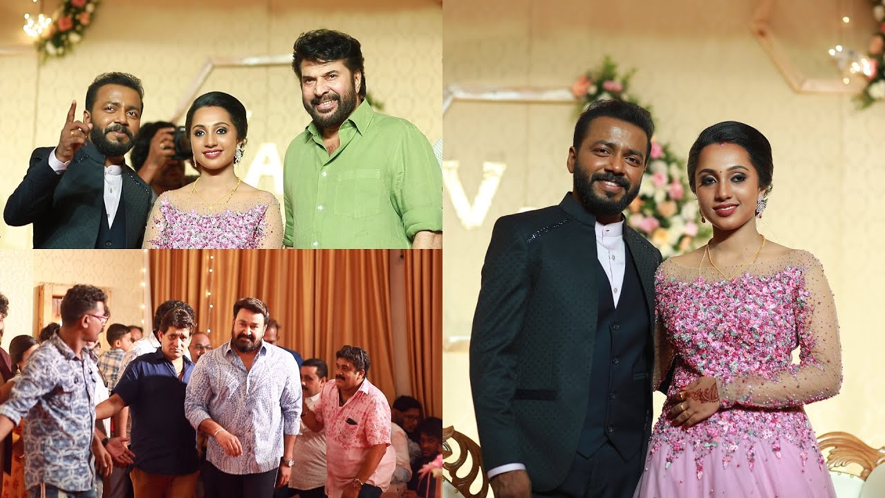 Vishnu unnikrishnan Wedding reception Celebrities entry | Mammookka ...