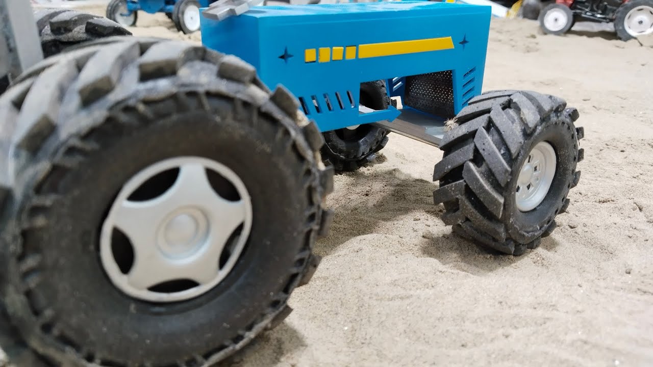 Homemade mini tractor trolley /science project poling trolley /How to ...