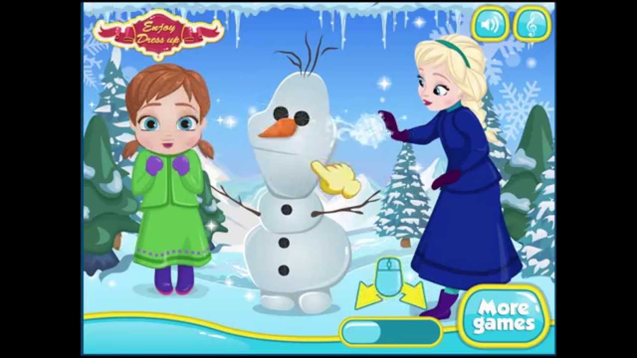 Frozen Games - Baby Anna Frostbite - Game Play - YouTube