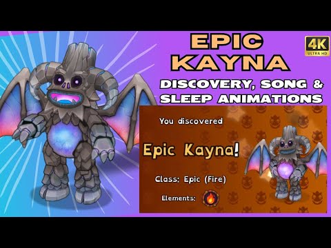 MSM Epic Kayna!! Hatching, Solo & Sleep Animations | 4K My Singing ...