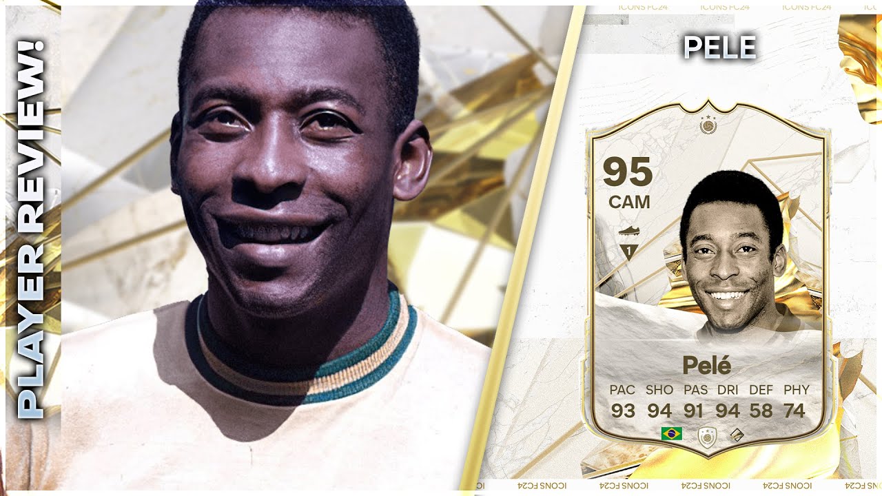 THE KING!!!!! ICON 95 RATED PELE PLAYER REVIEW - EA FC24 ULTIMATE TEAM ...