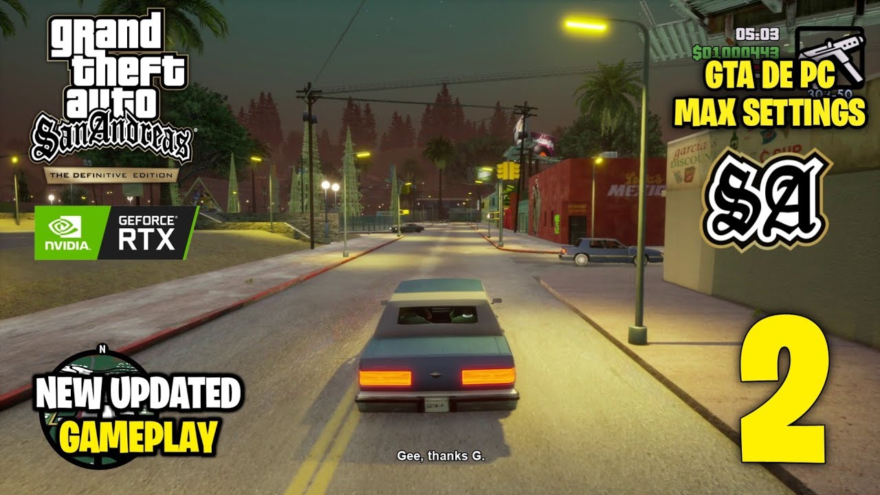 GTA San Andreas Definitive Edition Update Gameplay Max Settings (PC) 2 ...