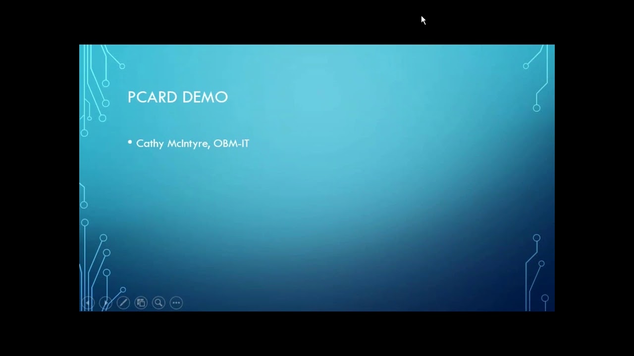 Pcard Application Demo 2019 03 26 v2 - YouTube