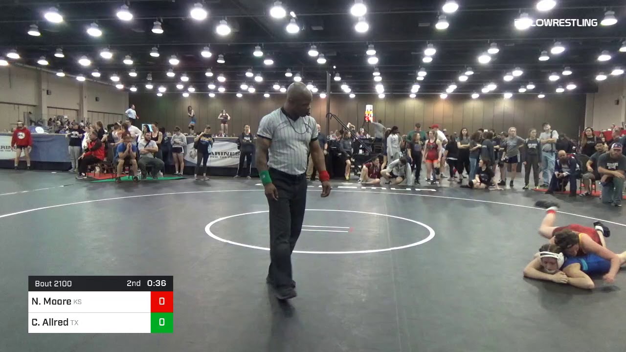 112 Lbs Round Of 32 Nichole Moore Team Kansas Vs Carmen Allred Team ...