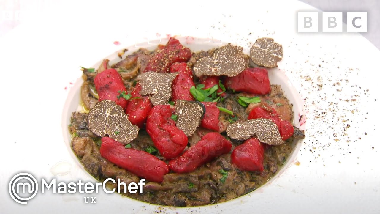 Beetroot Gnocchi With Wild Mushroom Sauce And Truffle Shavings ...