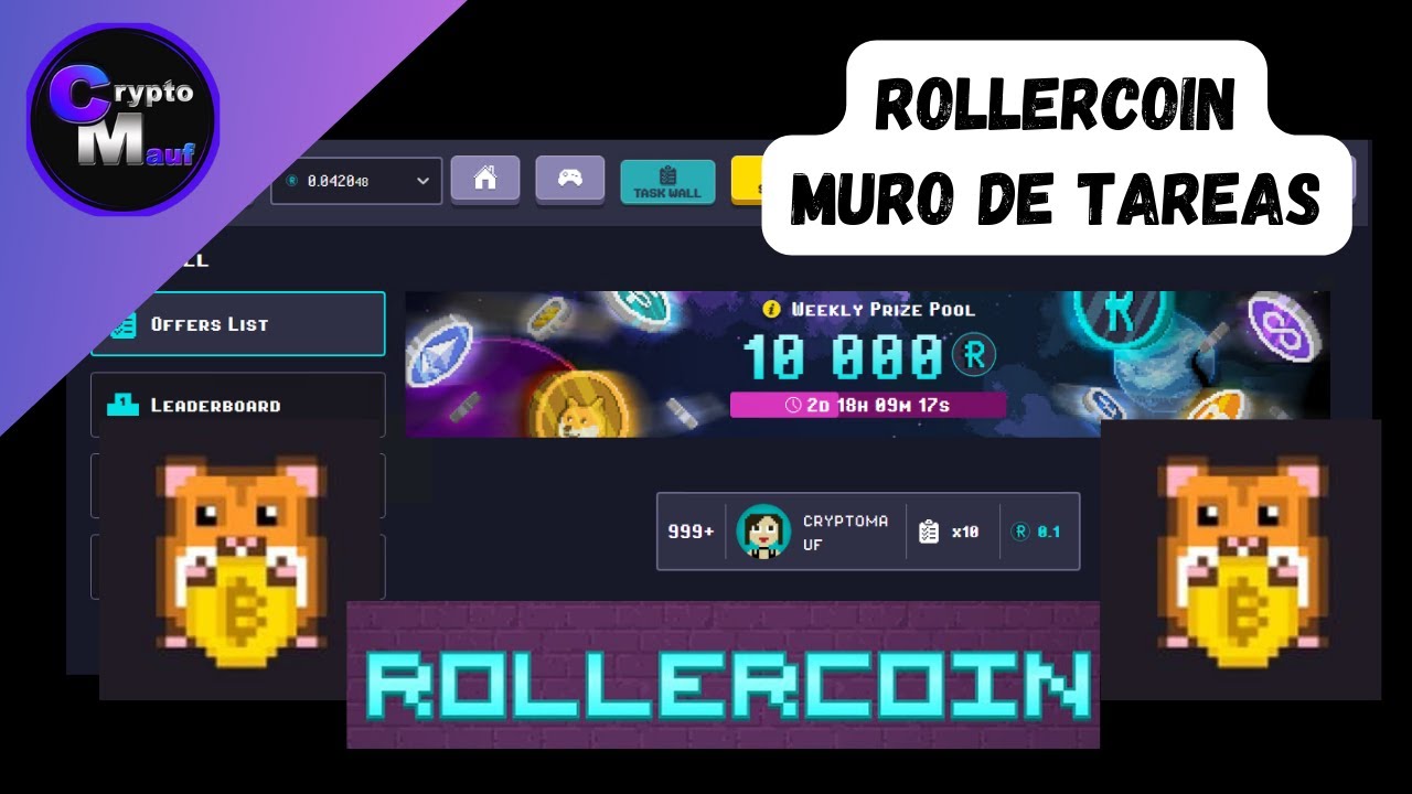 ROLLERCOIN👉 Muro de Tareas ( task wall) Juega Rollercoin gratis y gana dinero - YouTube
