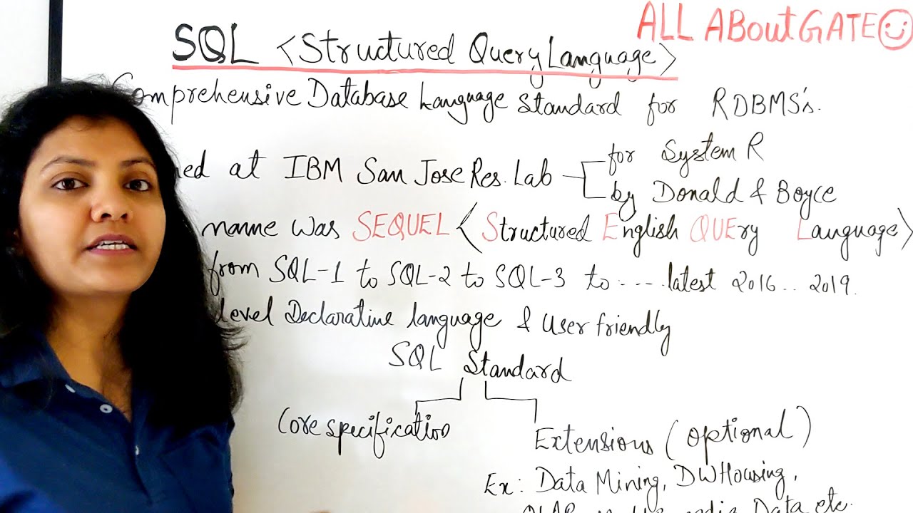SQL | Introduction To SQL | DDL | DML | DBMS Session 42 - YouTube