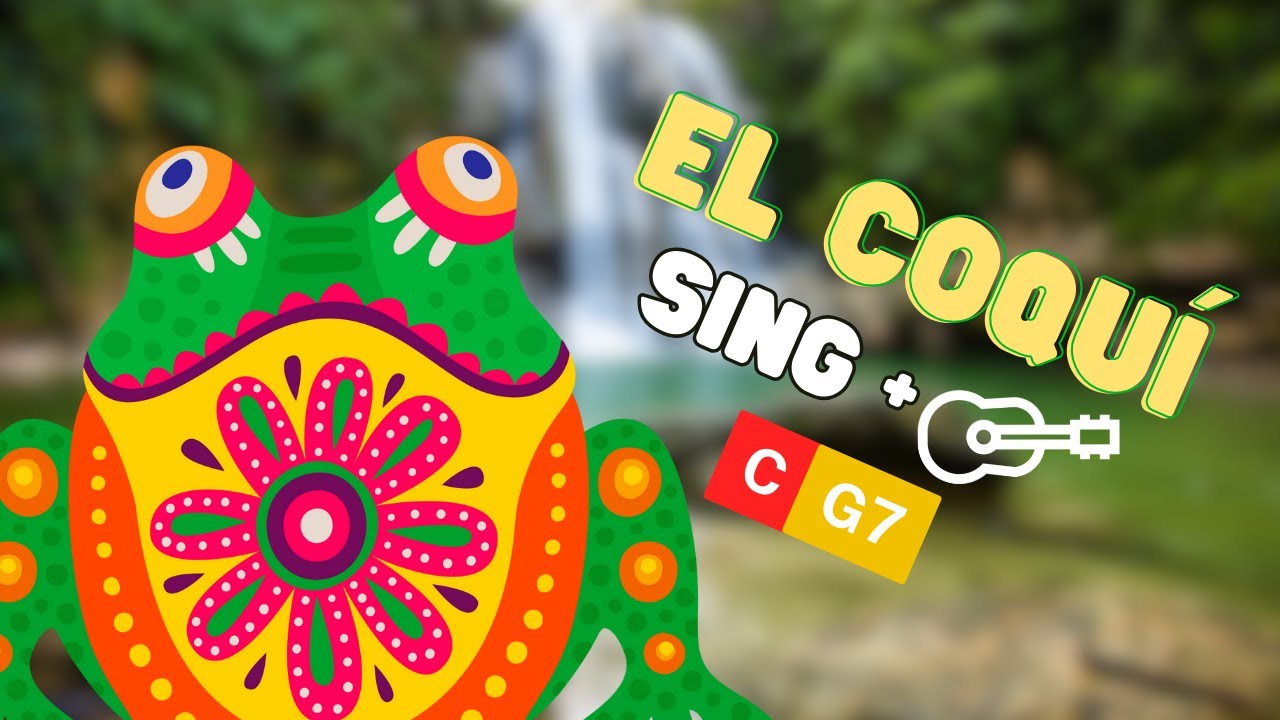 El Coquí Singing + Ukulele Play Along - YouTube