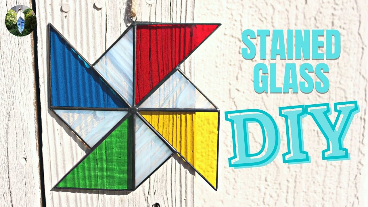 Stained Glass For Beginners - Pinwheel - YouTube