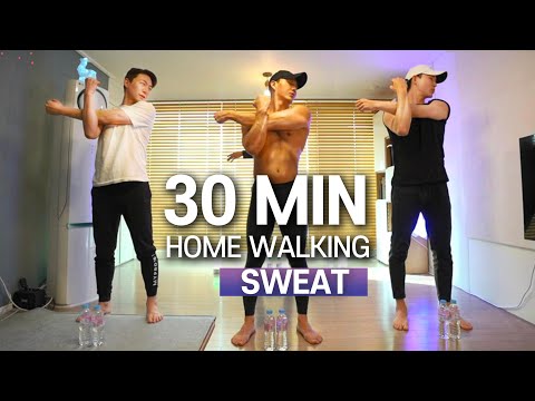 e.5 30분 걷기 홈트 (땀범벅💦!!) | 30min HOME WALKING (SWEAT💦!!) for ALL AGES