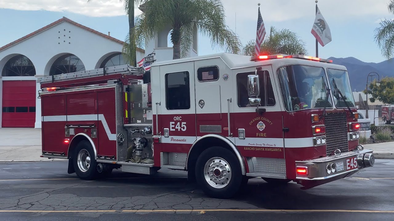 OCFA Engine & Medic 45 Responding - YouTube