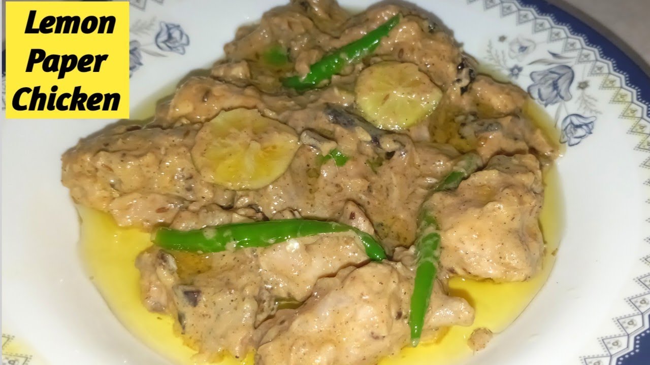 Lemon Pepper Chicken Recipe | Chicken Malai Handi by Javeria Food Vlogs ...