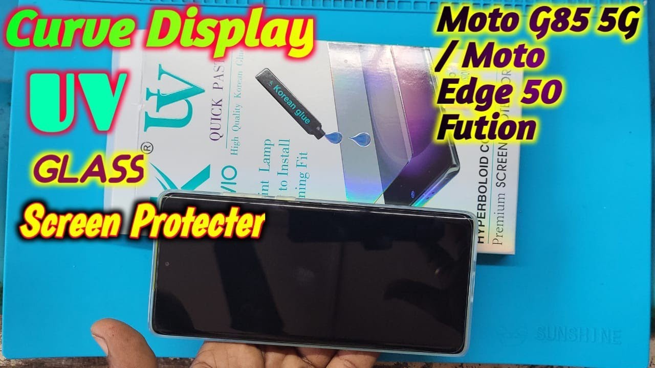 Moto G85 5G curved Glass Protecter। How To Install Moto Edge 50 Fution Curve Glass। BSB ...