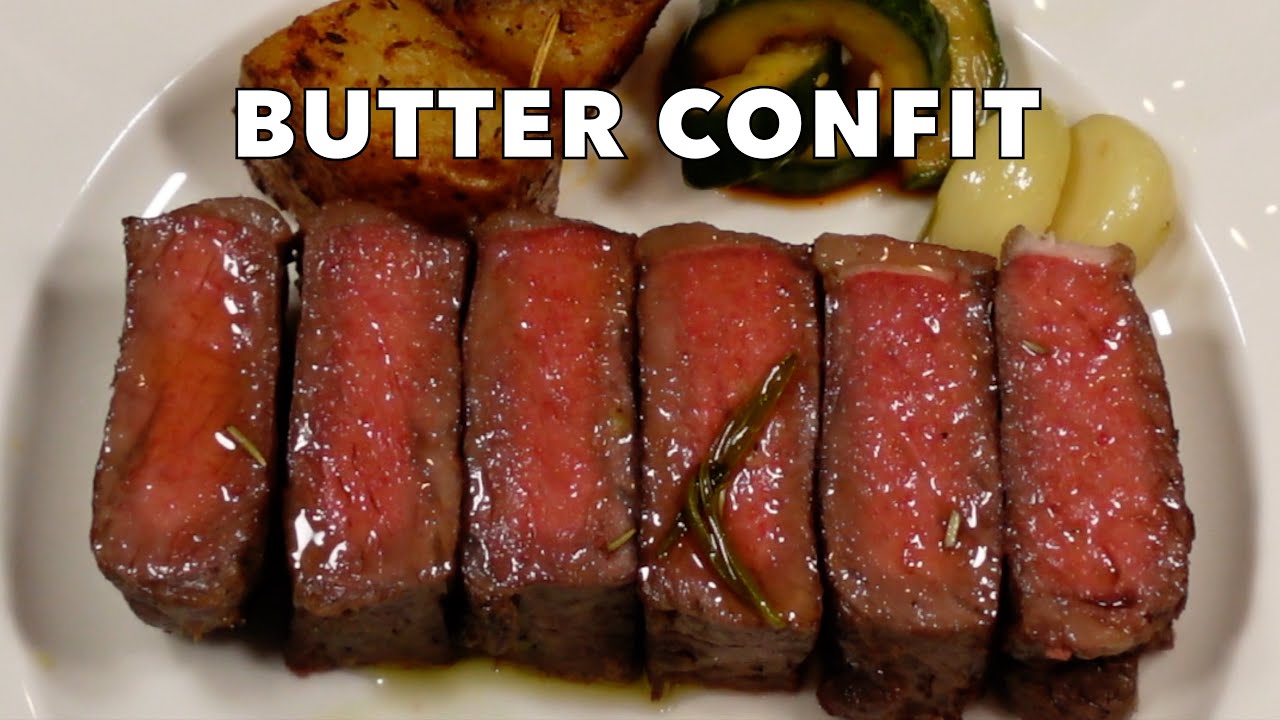 Herb Butter Confit Steak | Whole Different Level Of Steak - YouTube