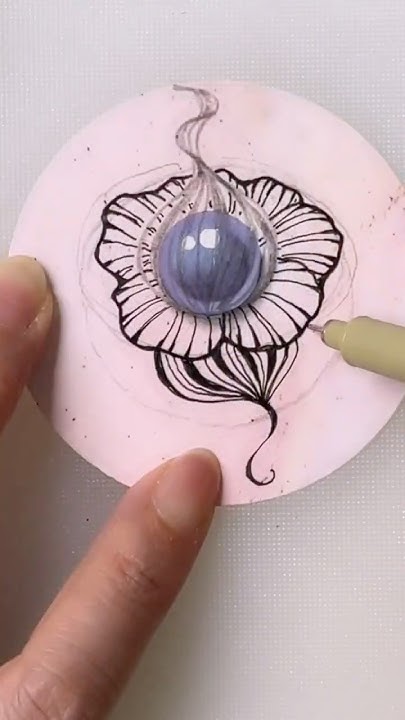 【完整影片請點選上方連結】 Inktober 2024 Day 13 #PouYang how to draw by Eva Wu Zentangle 禪繞 墨趣十月 - YouTube