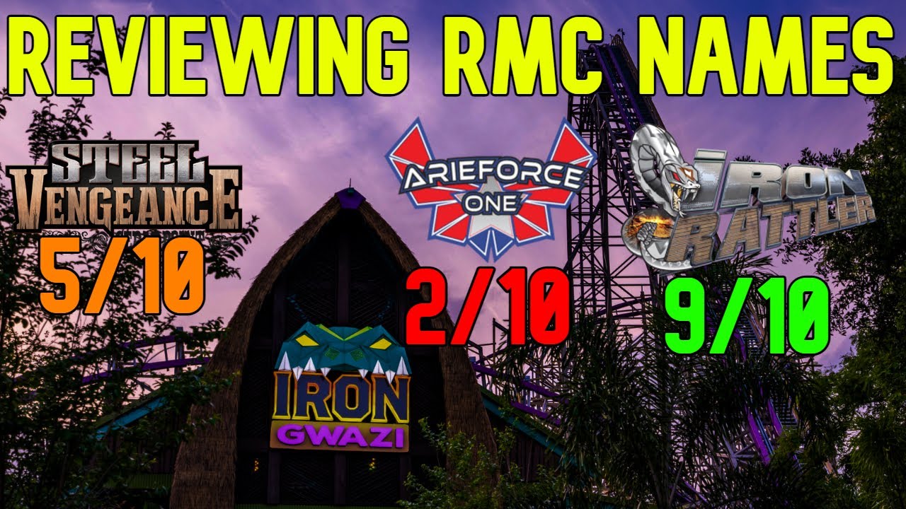 Reviewing EVERY RMC Roller Coaster By Its NAME - YouTube