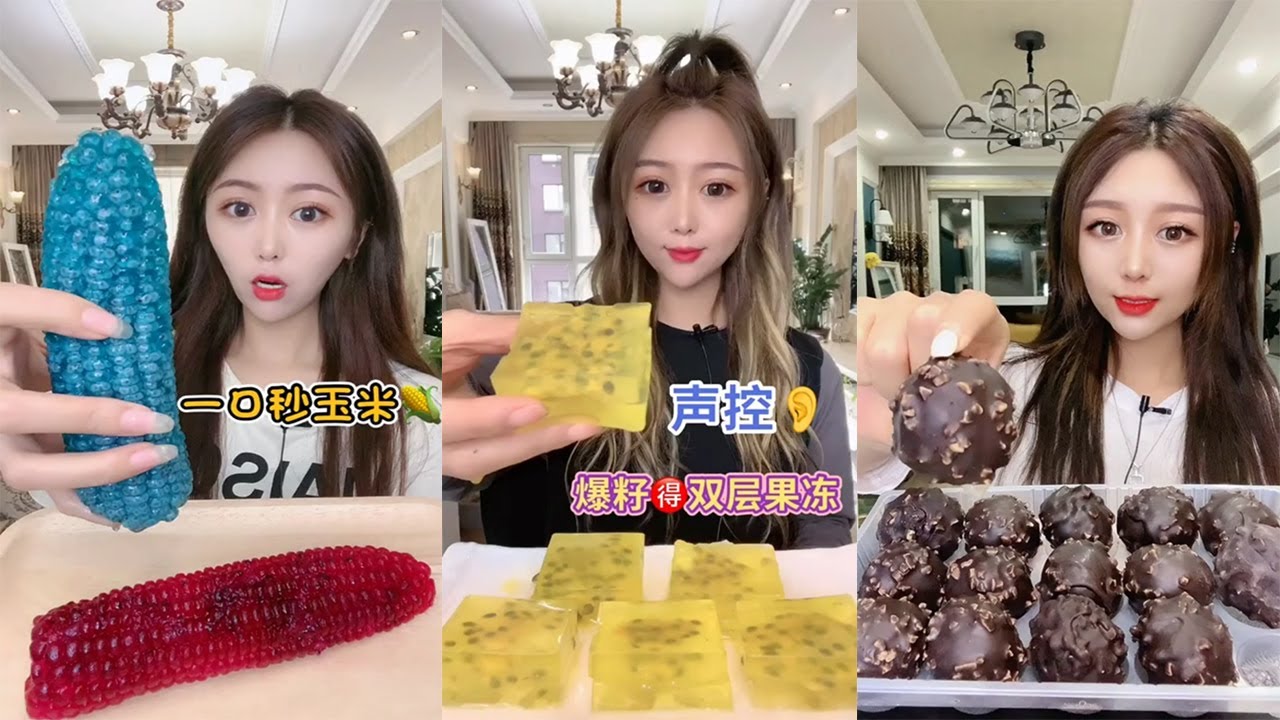 ASMR EATING SHOW - 💙 CRUNCHY EATING MOUTH SOUNDS - SATISFYING SOFT ...