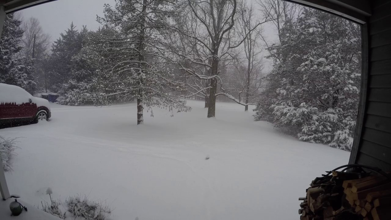 Snow Storm time lapse January 7, 2017 - YouTube