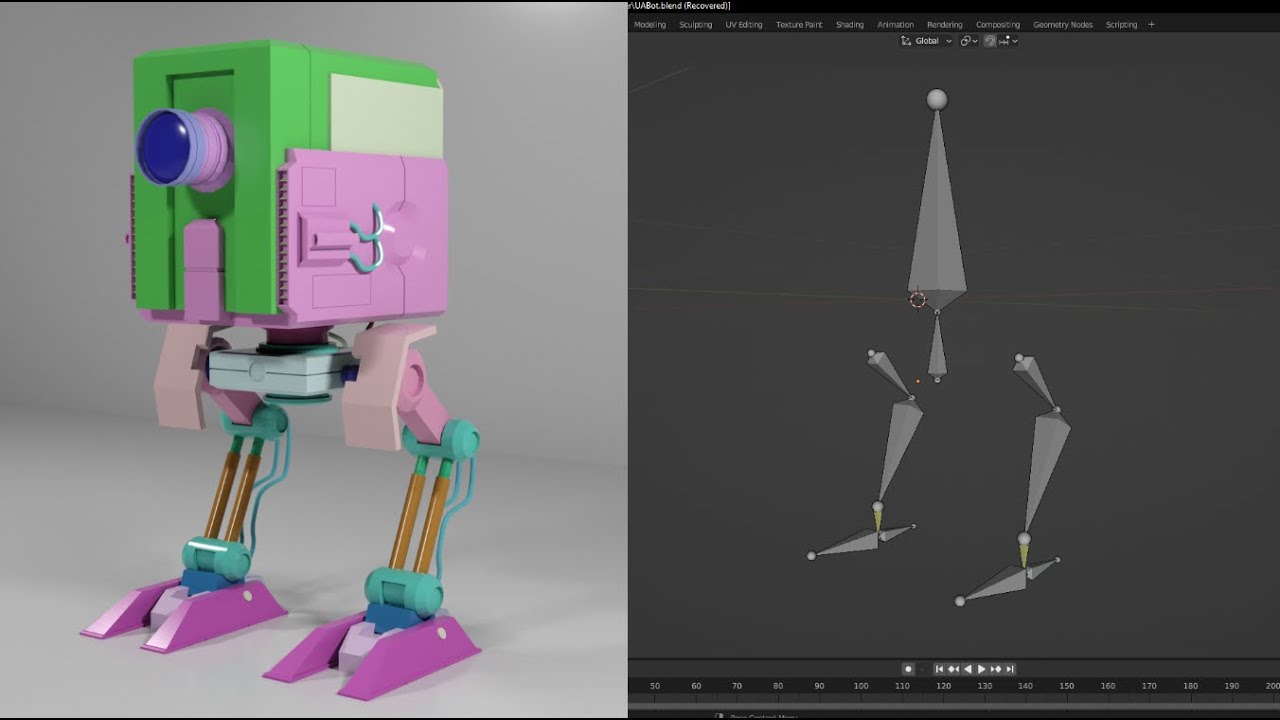 【Blender】Making a Basic Rig: Intro to Armatures and IK Rigs (no ...