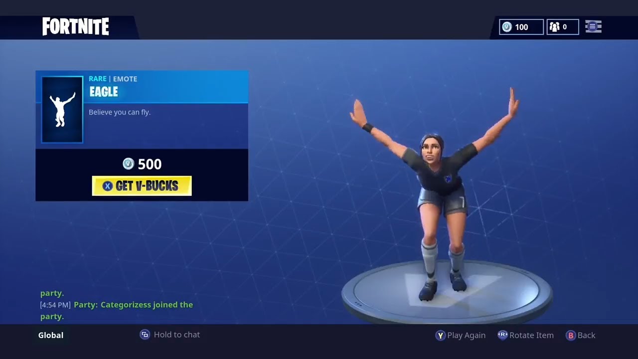 FORTNITE NEW EAGLE EMOTE! FORTNITE ITEM SHOP JUNE 29 (NEW FORTNITE ...