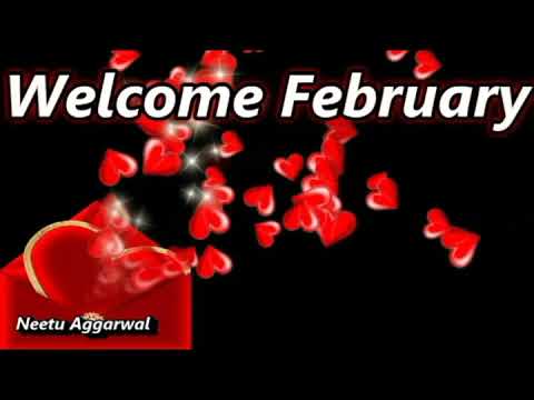 Beautiful Animated Welcome February Greetings,With Prayer,Wishes,Love Month,New Month,Sending Love