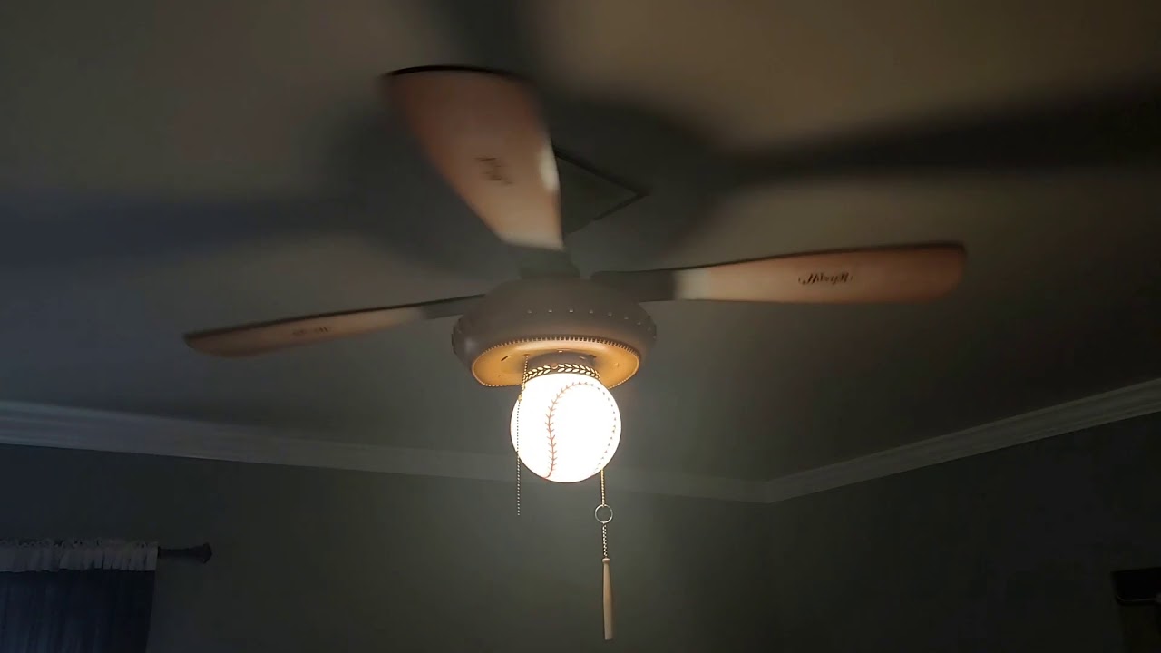 Baseball Themed Ceiling Fan - YouTube
