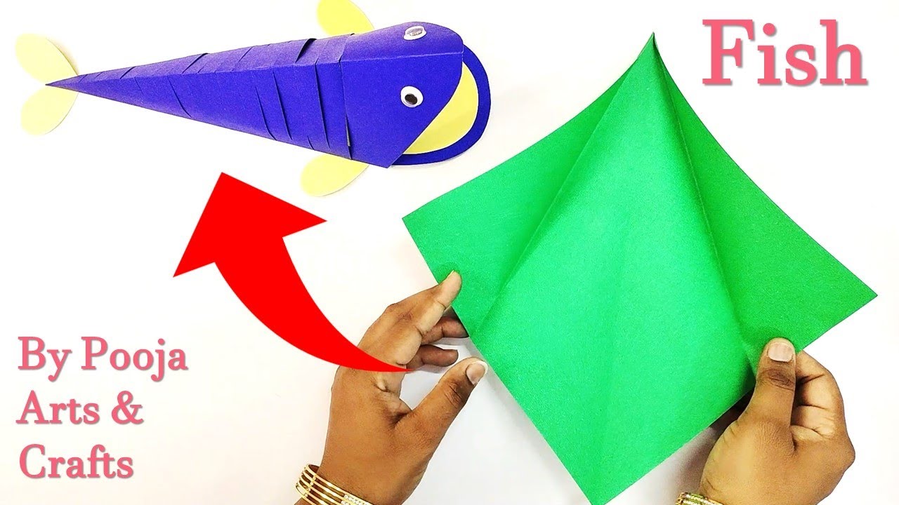HOW TO MAKE PAPER TOY FISH | TOY FISH CRAFT | PAPER FISH CRAFT | DIY ...