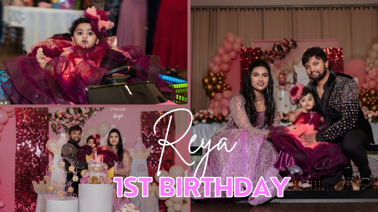 Reya 1st Bday Highlights 4K | Dallas, TX, USA | Lenscape Studios By VK ...