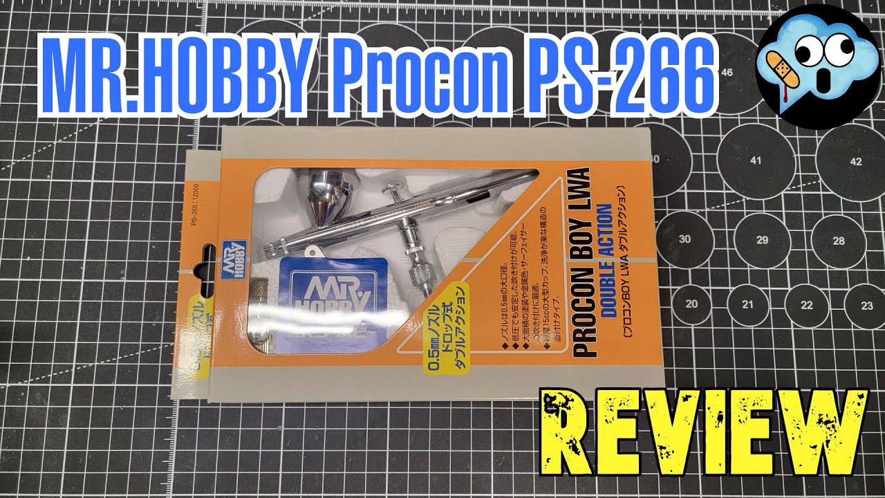 GSI Creos Mr Hobby Procon Boy PS-266 .5mm Air Brush / Spray gun oob ...