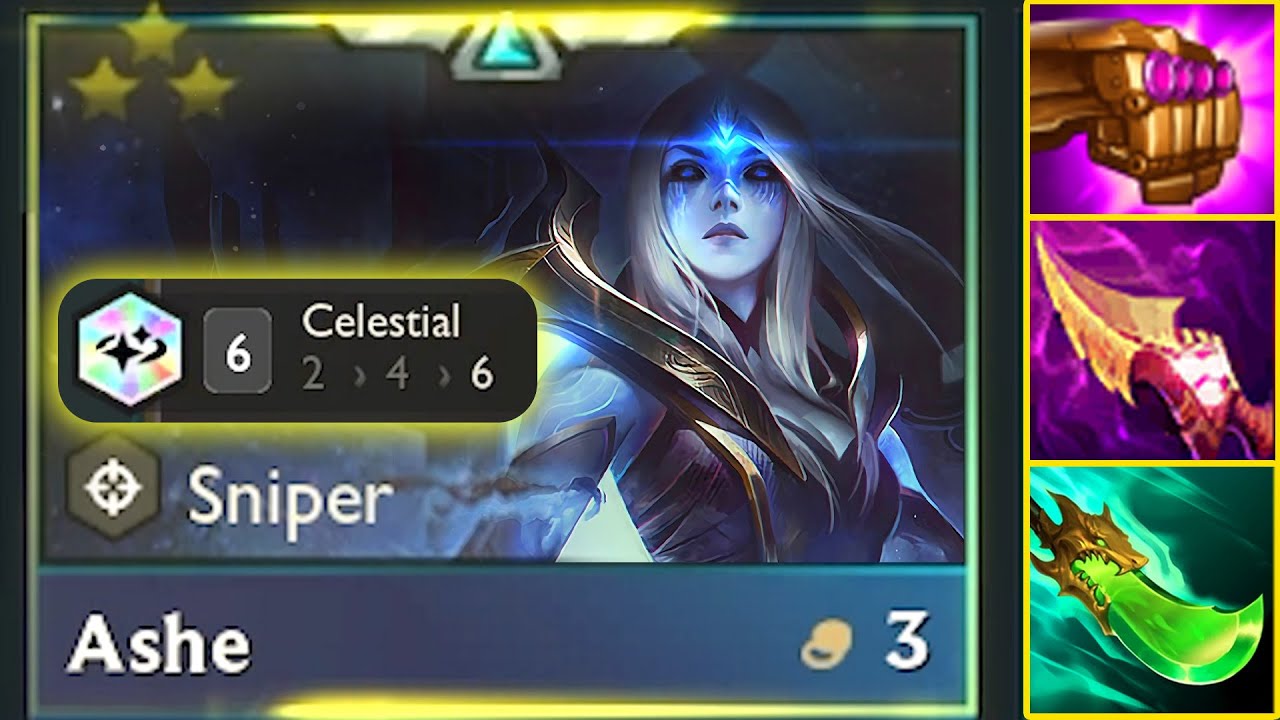 6 CELESTIAL SUPER DPS ASHE! | TFT SET 3.5 Revival - YouTube