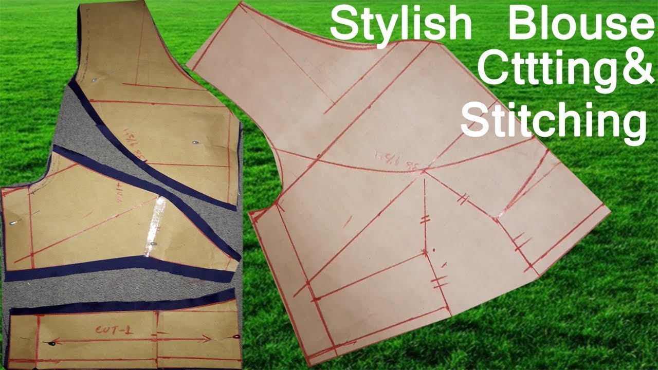 How to Cutting Sewing Stylish Blouse/cutting sewing a simple blouse ...