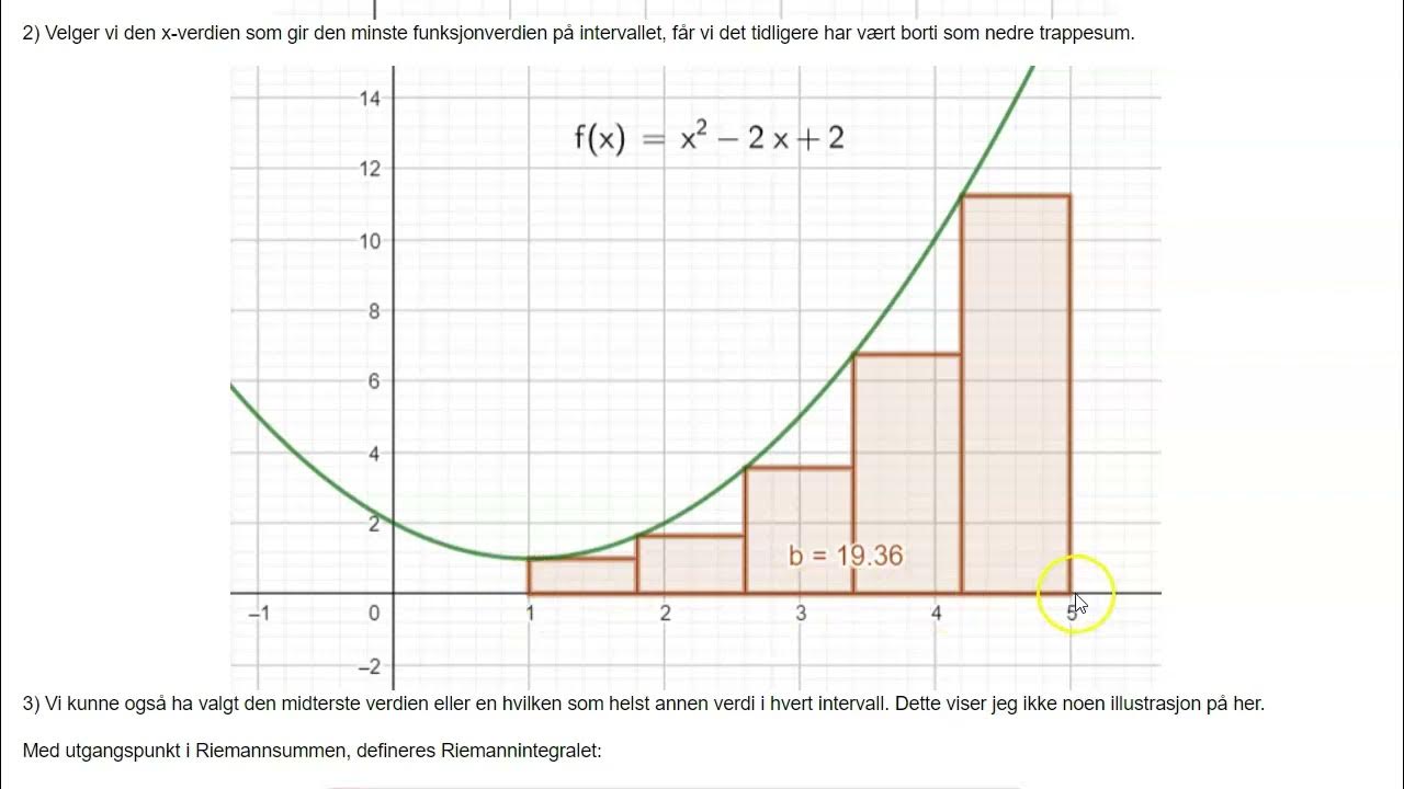 Introduksjon til numerisk integrasjon R2 - YouTube