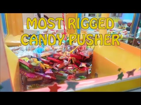 Most Rigged Candy Pusher Game - YouTube