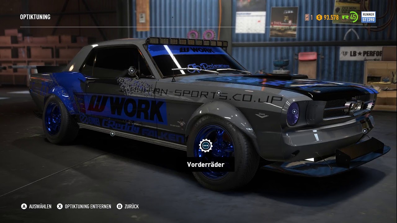 NFS Payback - Ford Mustang 65´ Speedpaint - YouTube