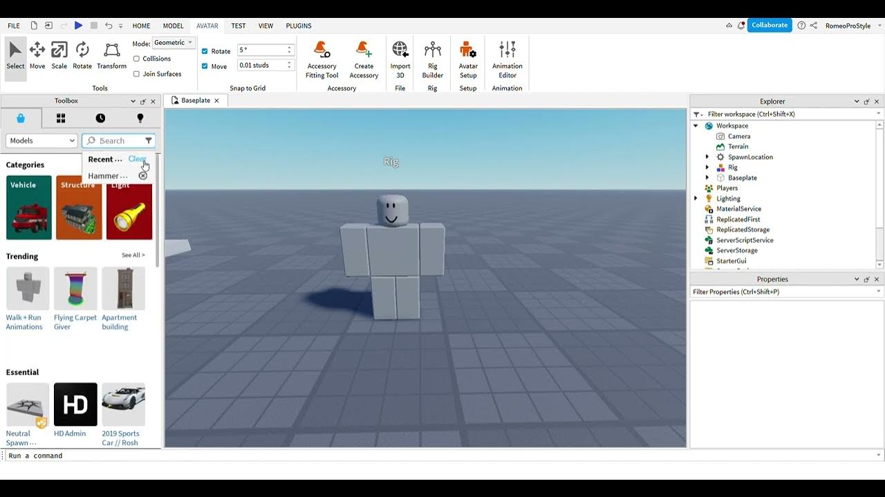 How to make a rig hold an item in Roblox Studio - YouTube