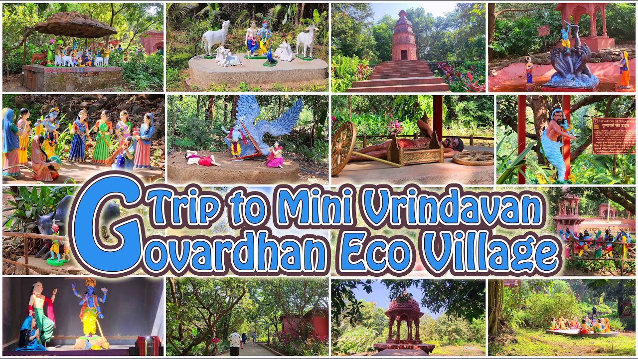 Govardhan Eco Village | Mini Vrindavan near Mumbai| Full Detailed Video ...