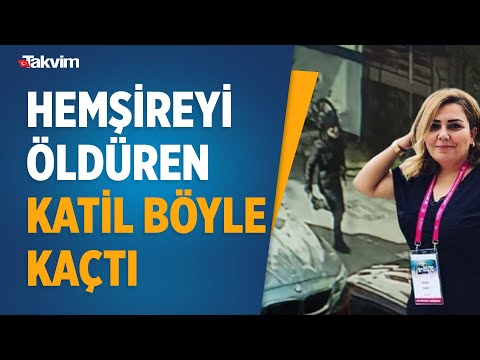 Kartal’da hemşire Ömür Erez’i vurarak öldüren Rahmi Uygun'un kaçtığı anlar kamerada