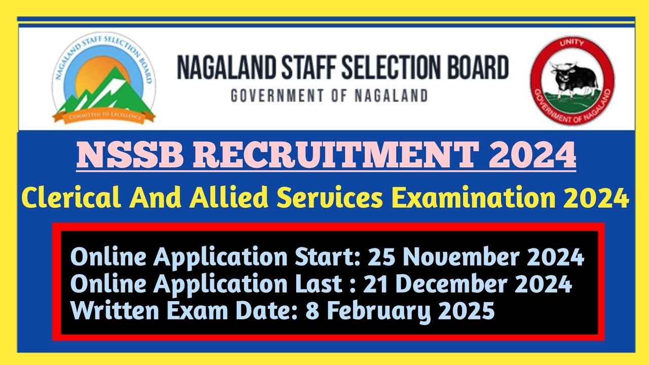 Clerical and allied services examination nssb | Nssb Recruitment ...