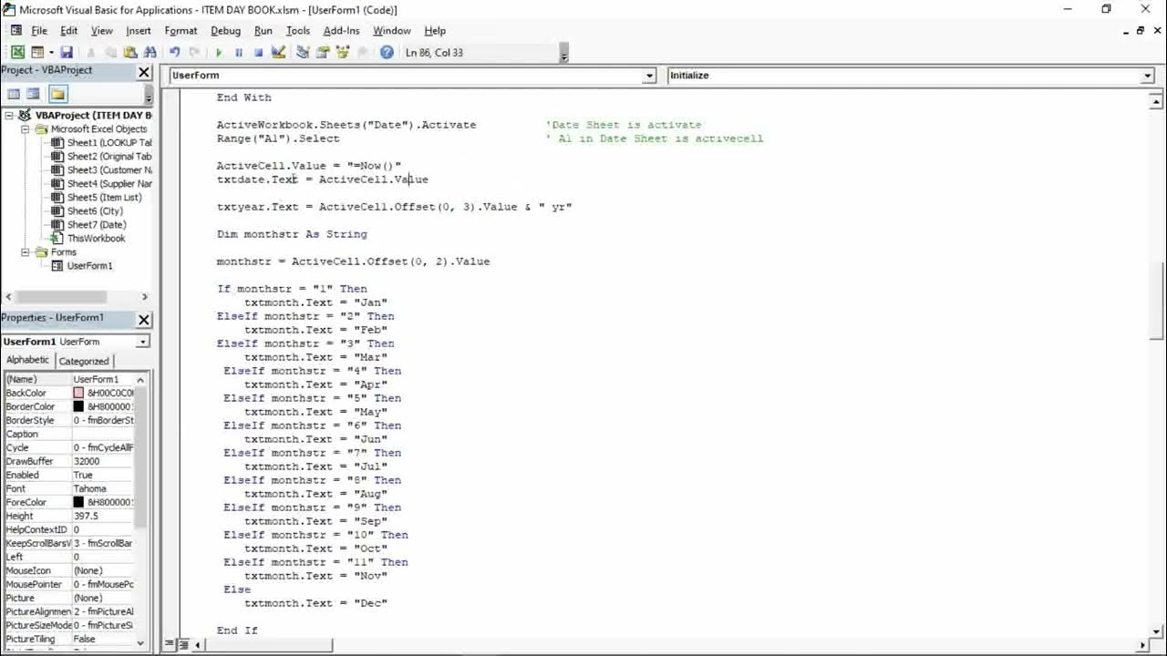 (POS-PART_19_) Simple_Data_Entry_Form_creation_in_Excel_using_VBA_Programming - YouTube