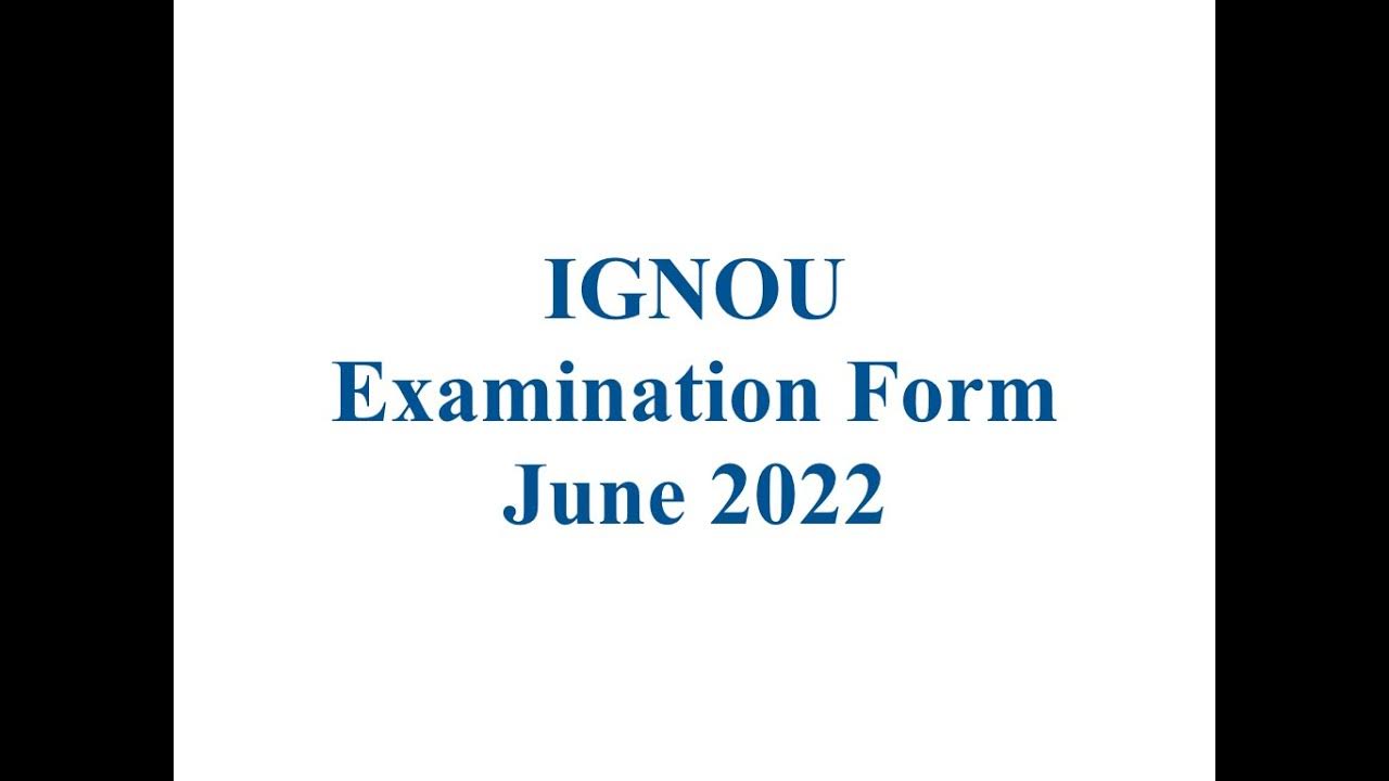IGNOU Examination Form June 2022 PGDBP YouTube ignou-examination-form-june-2022-pgdbp-youtube
