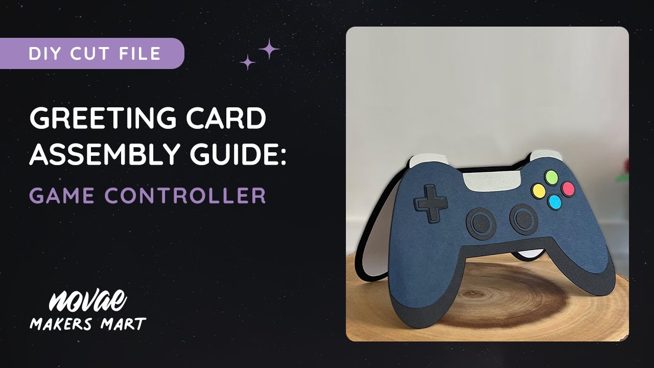 Video Game Card Template | DIY Video Game Controller Card - YouTube