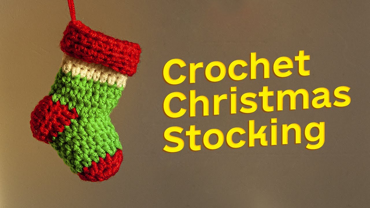 How to make a Mini Christmas Stocking Ornament | Decoration pattern ...