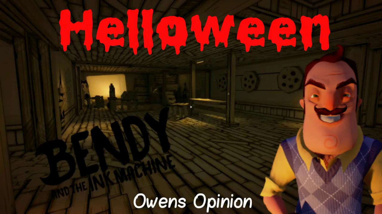 Bendy and the ick Machine Hello ween - YouTube