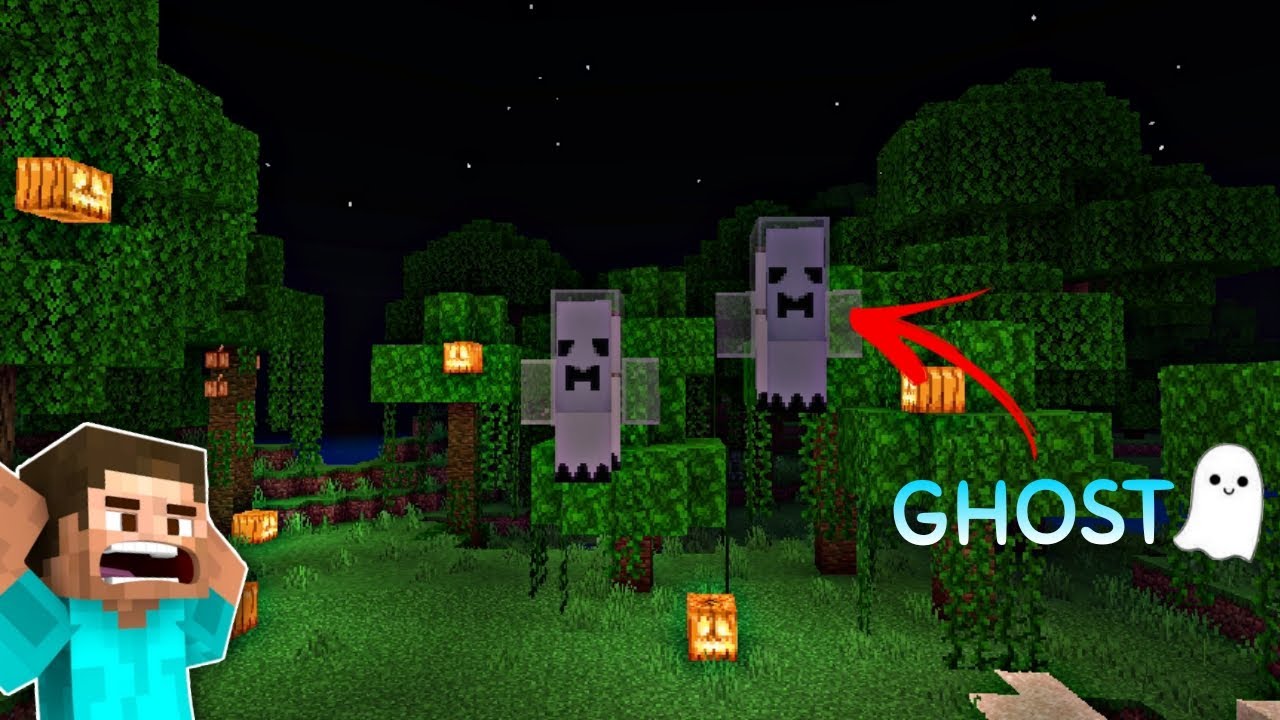 Minecraft hellowen ghost 👻 build - YouTube