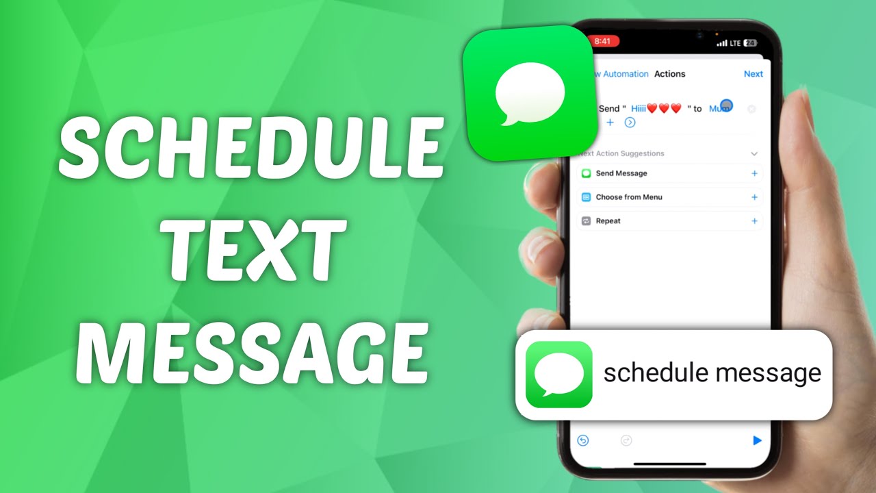 How to Schedule Text Message on iPhone - YouTube
