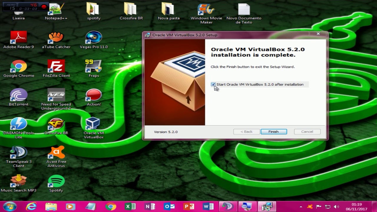 BAIXAR E INSTALAR VirtualBox-5.2.0 (ATUALIZAÇÃO DE 2019 & 2020)-YouTube ...