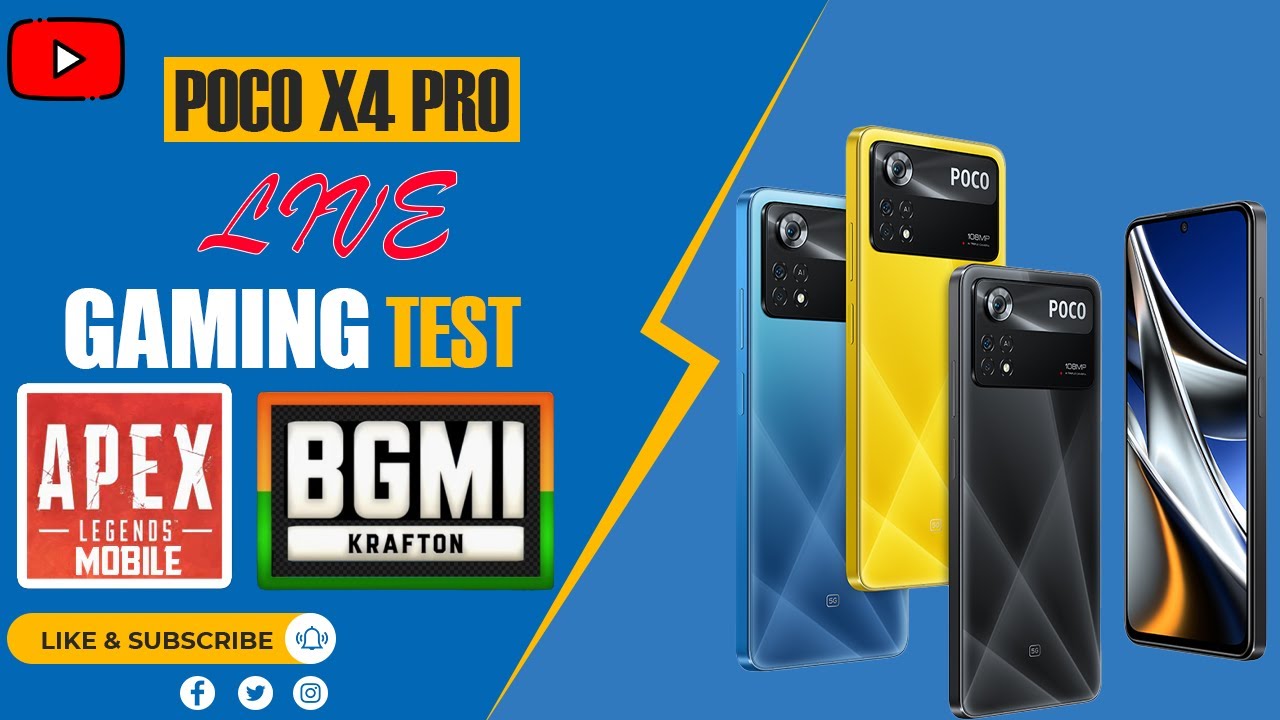 🔴POCO X4 Pro LIVE Gaming, FPS & Heat Test | Apex Legends & BGMI | Can ...