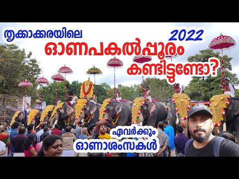 thrikkakara pakalpooram 2022 | മേളം | kerala elephants | thrikkakara ...