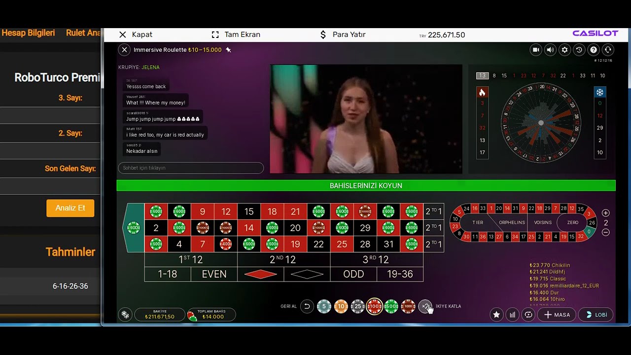Roboturco ile Canlı Rulet Kasa Katlama Serisi 14.000 TL den 300.000 TL ...